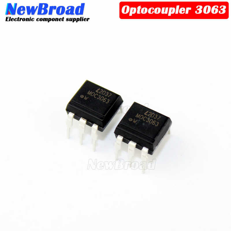 10PCS NEW Optocoupler MOC3063 Black CT3063 White DIP-6 MOC3063S-TA1 CT3063S SOP-6 S-TA1 S ...
