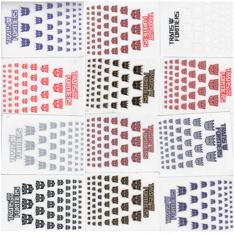 UV Transfer Stickers Anime Transformation Toys Decepticons Autobots ...