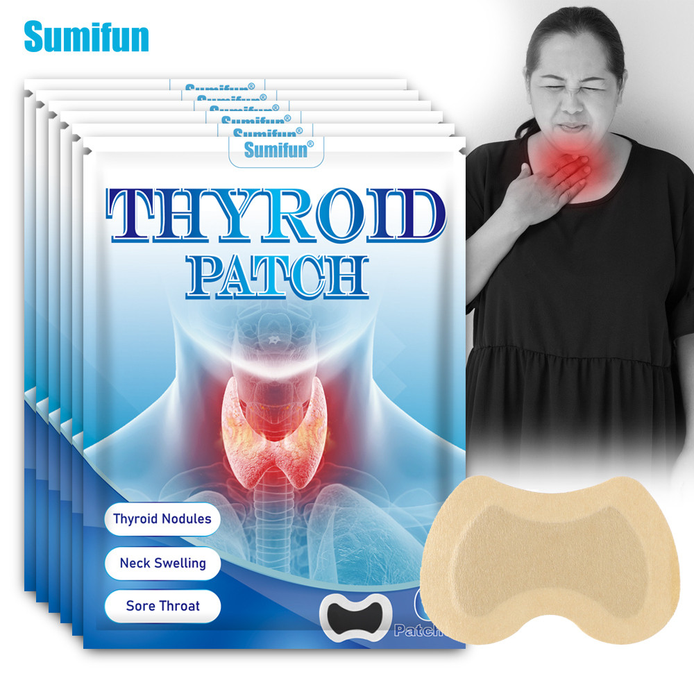 6-60Pcs Sumifun Gland Treatment Patches Sore Throat Asthma Care Sticker ...