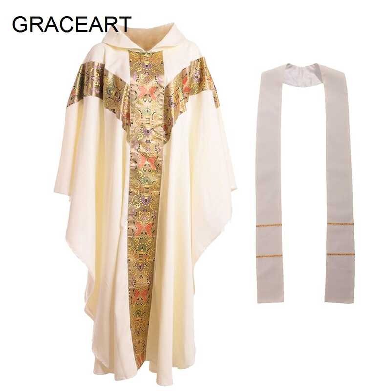 Kostum Ng Priest Pope Katoliko Lalaki Iglesia Pastor Chasuble Catholic ...