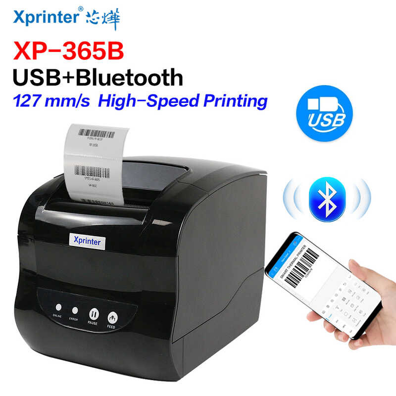 80Mm Xprinter Thermal Label Printer 2,3 Inch Barcode Sticker Printer ...