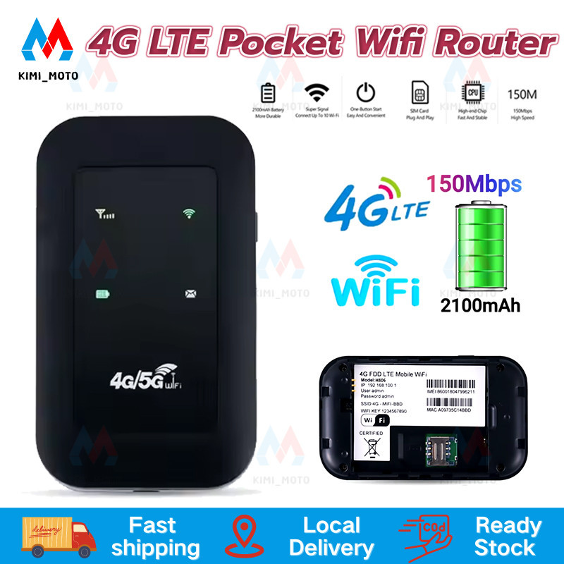 MF800 4G/5G LTE Wifi Wireless Router SIM Card Mini Modem 150Mbps Mobile Broadband WiFi 2100mAh ...