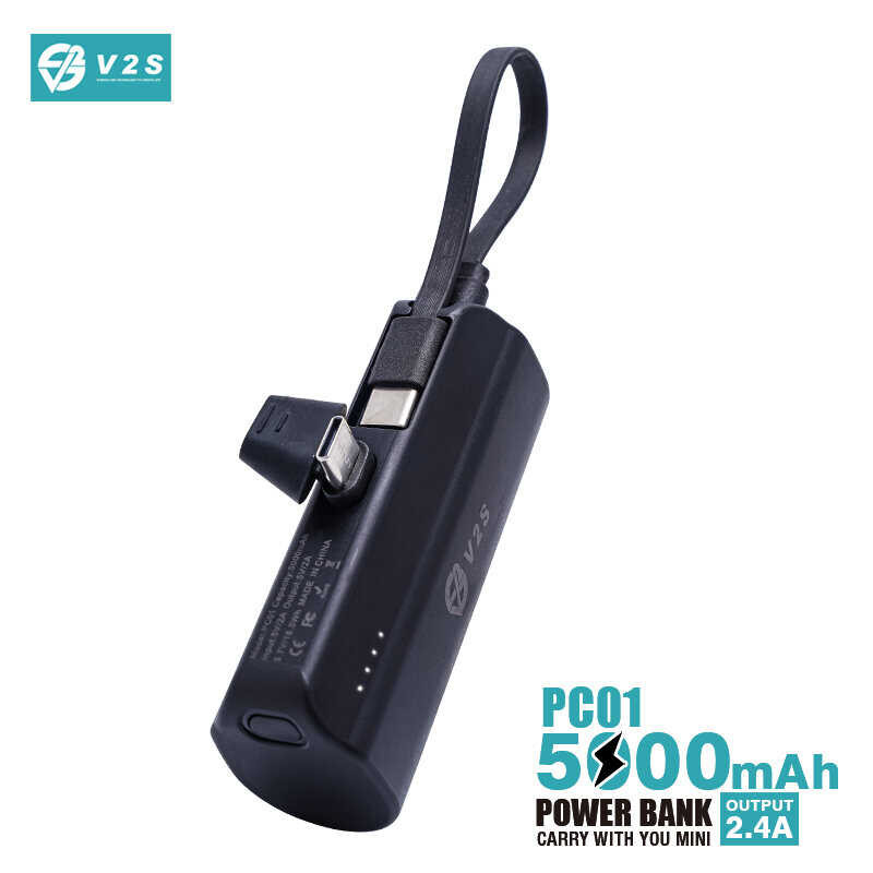 46 V2s Pc01 Mini 5000 MAH Portable Mobile Phone Charger Battery Power ...