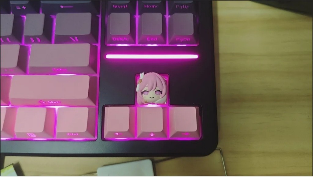 Honkai Impact 3 Elysia Keycap Cute Cartoon 3D Creative Cute MX Switch ...