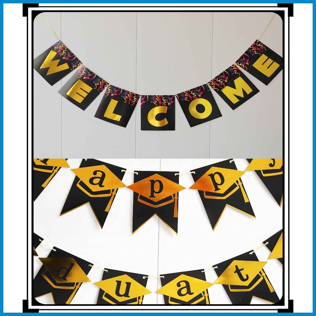Graduation Happy Welcome Banner Party Needs #BWG78 | Shopee Philippines
