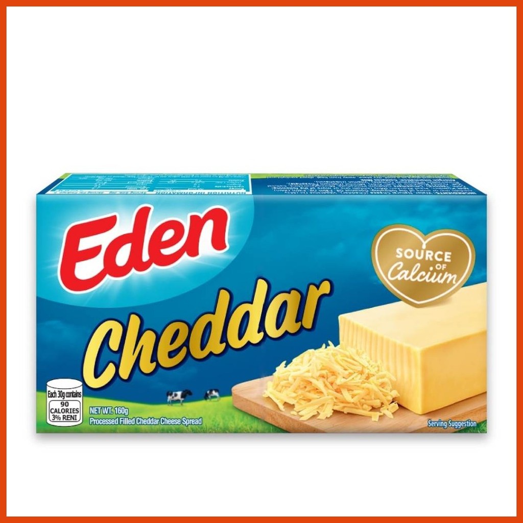 Eden Cheddar Cheese 160g | Shopee Philippines