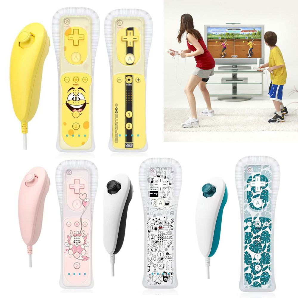 Built in Motion Plus Remote Controller & Nunchuck for Nintendo Wii Wii ...