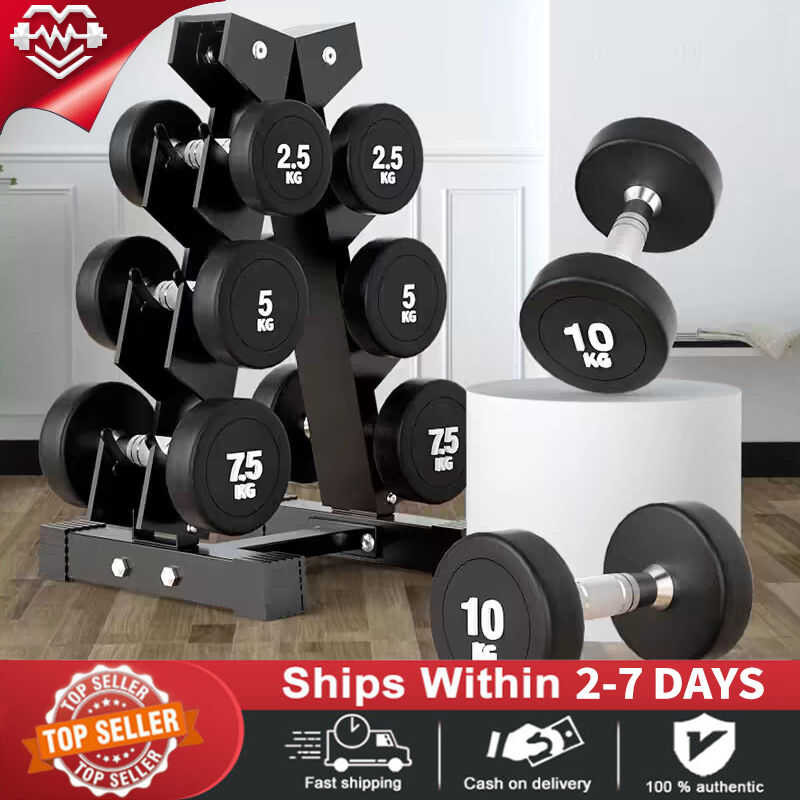Weights Barbell Pair Detachable 2.5KG/5KG/7.5KG/10KG Dumbbell Set ...