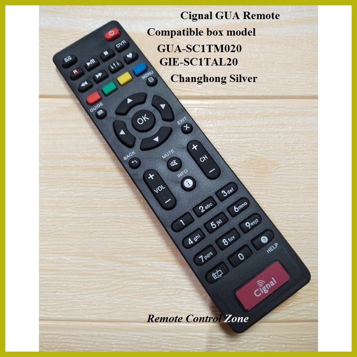 ∰ Cignal GUA, GIE Changhong Silver Remote Control | Shopee Philippines