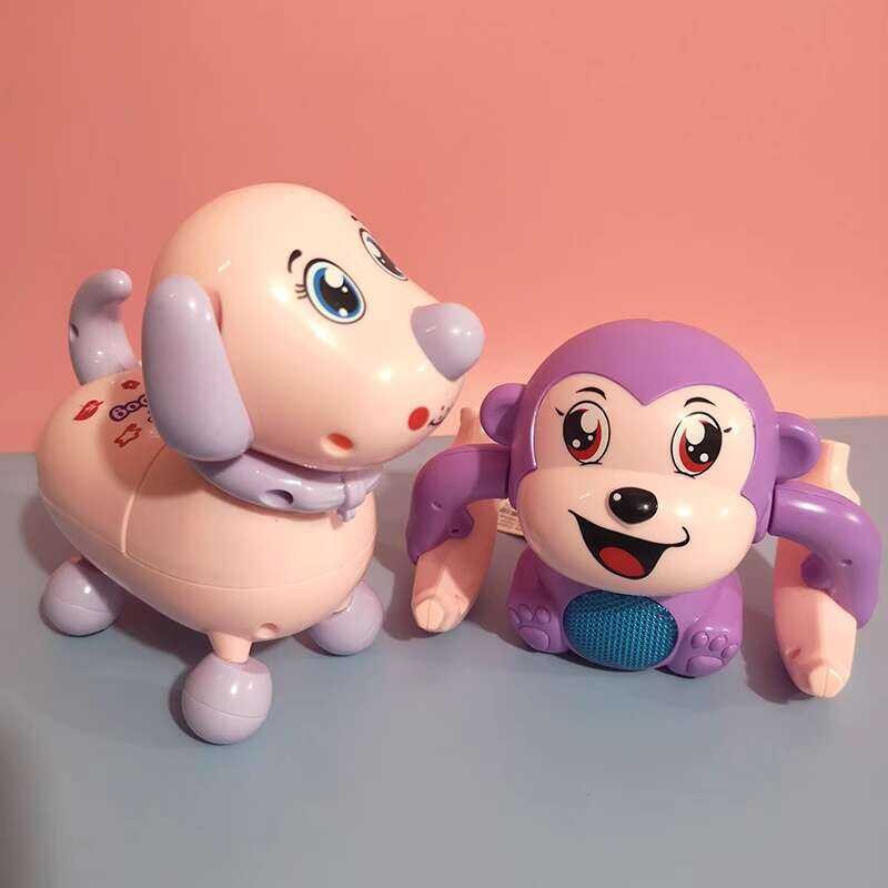 Electric rope pulling machine, puppy toy, walking animal, baby, voice ...