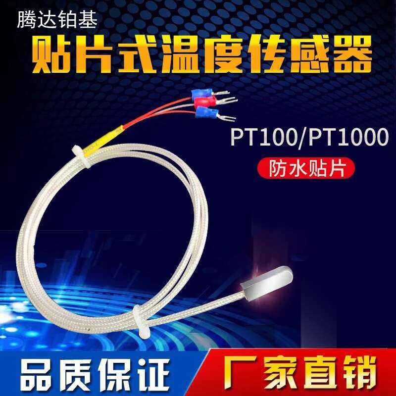 Adhesive PT100 Platinum Thermistor Surface Sensor PT1000 Chip | Shopee ...