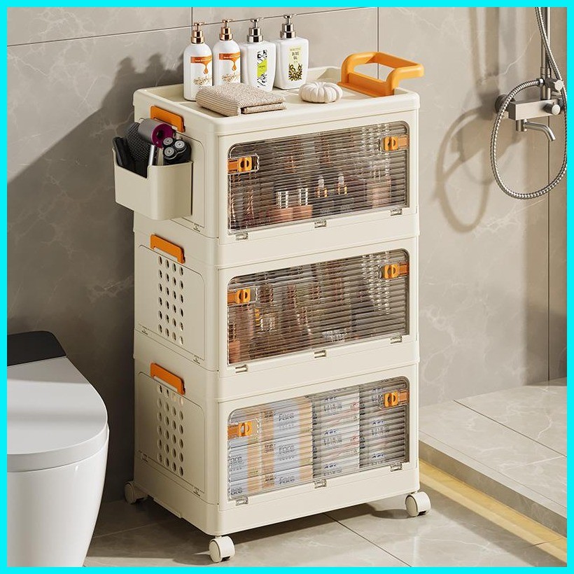 Multi-layer Drawer Storage Cabinets Trolley Cart Organizer with Storage ...