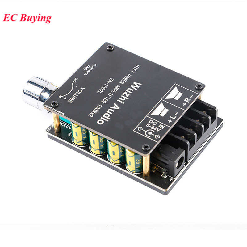 ZK-1002L 1002 1002T TPA3116 Bluetooth-compatible 5.0 Stereo Audio Power Digital Amplifier Board ...