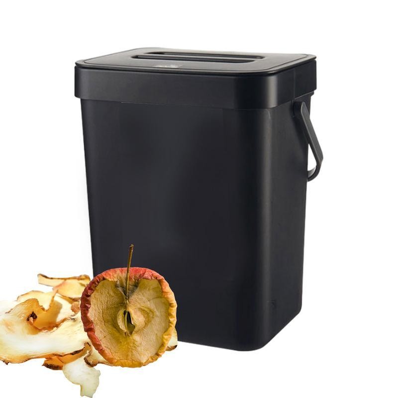 Kitchen Wall Mounted Hanging With Lid Under Sink Food Waste Bin Small ...