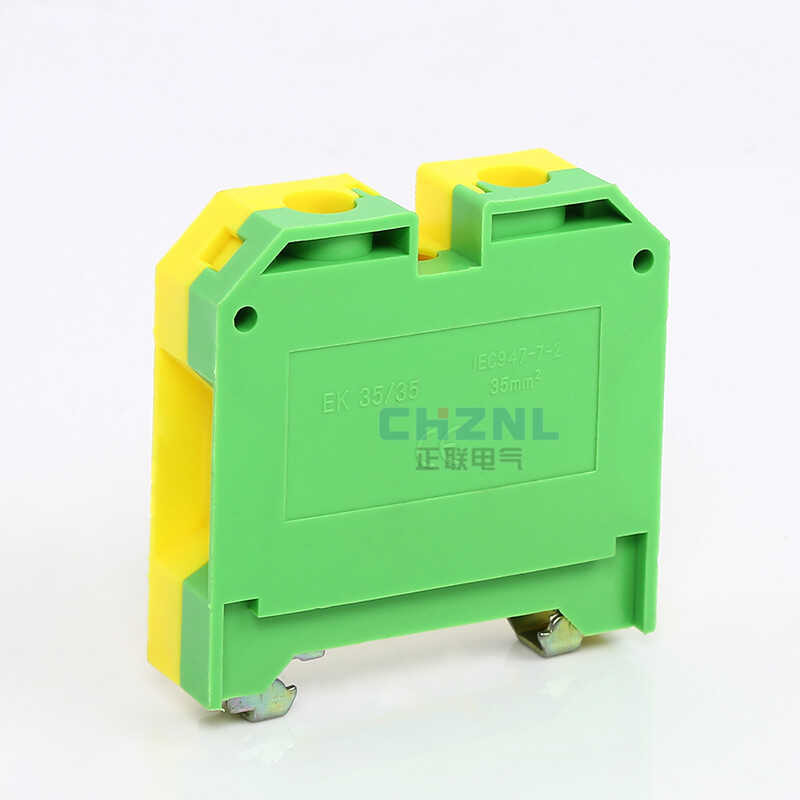 Long term EK35 rail type universal terminal block, yellow green ...