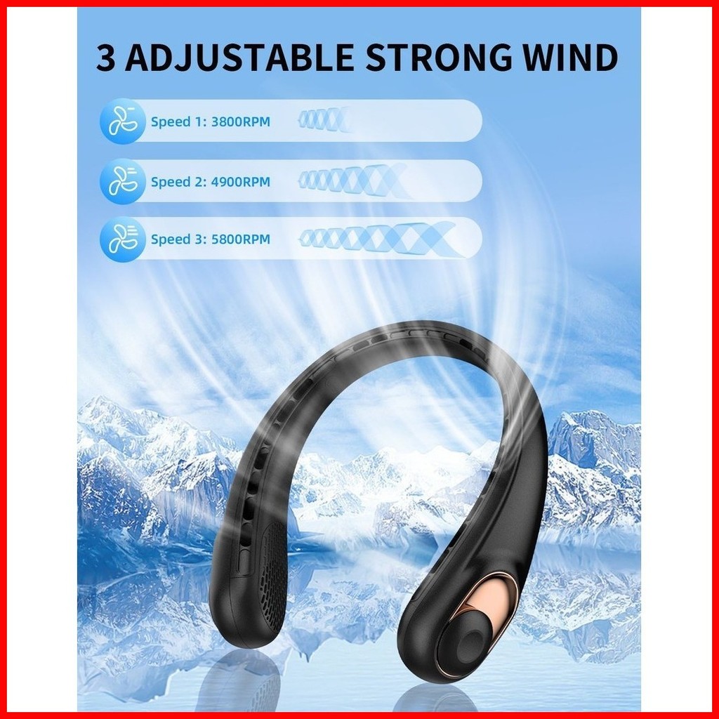 ∆ Xiaomi 2024 Neck Fan Cooling Rechargeable Air Conditioning Fans Air ...