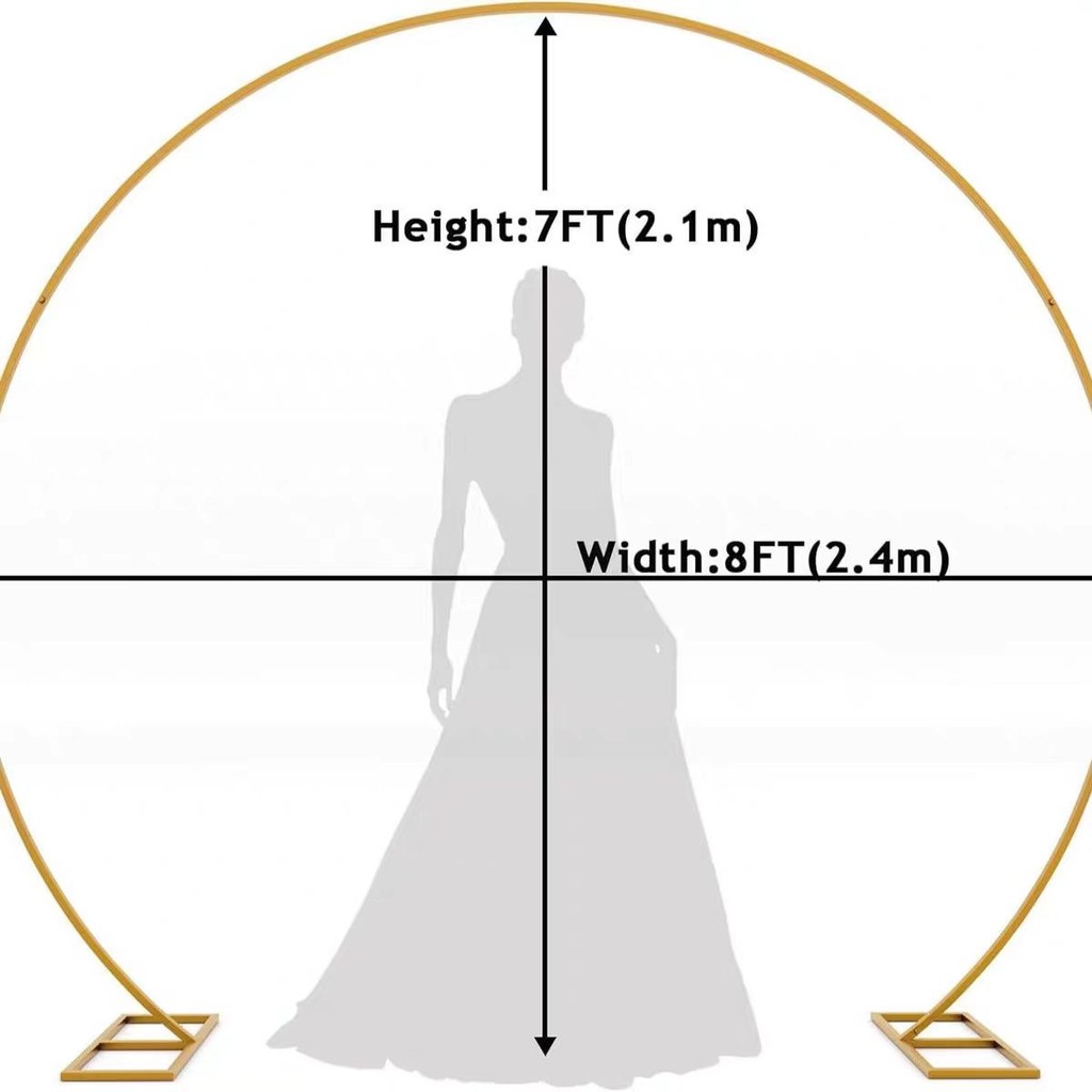 Wedding stand 2.2m 2.7m enlarged balloon arch background metal birthday ...