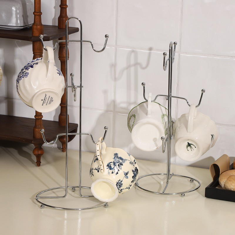 Metal Mug Holder Organizer Kitchen Countertops Modern Storage Cup ...