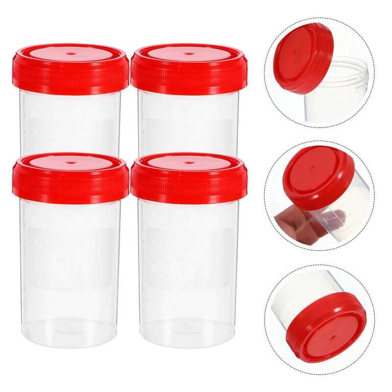 Practical 20Pcs Plastic Specimen Cup Urine Container 60 Ml EO Na Walang ...