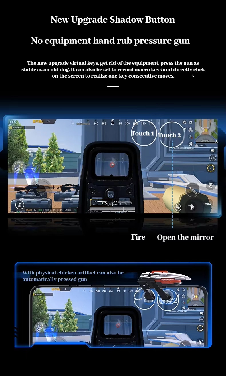 MEMO MB03 Pro MB02 Mobile Game Controller Wireless One-Touch Device ...