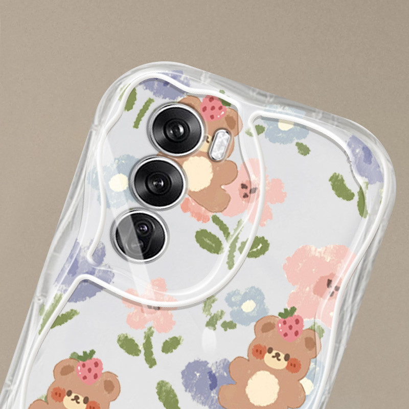 For Tecno Camon 40 Pro 4G 5G CM5 CM6 CM7 Cute Little Flower Bear ...