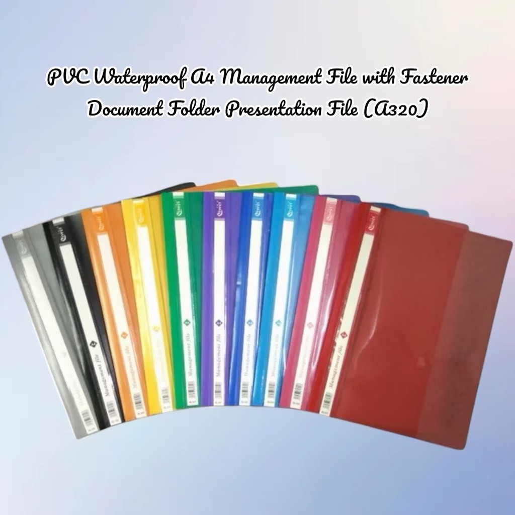 PVC Waterproof A4 Management File with Fastener Document Folder ...