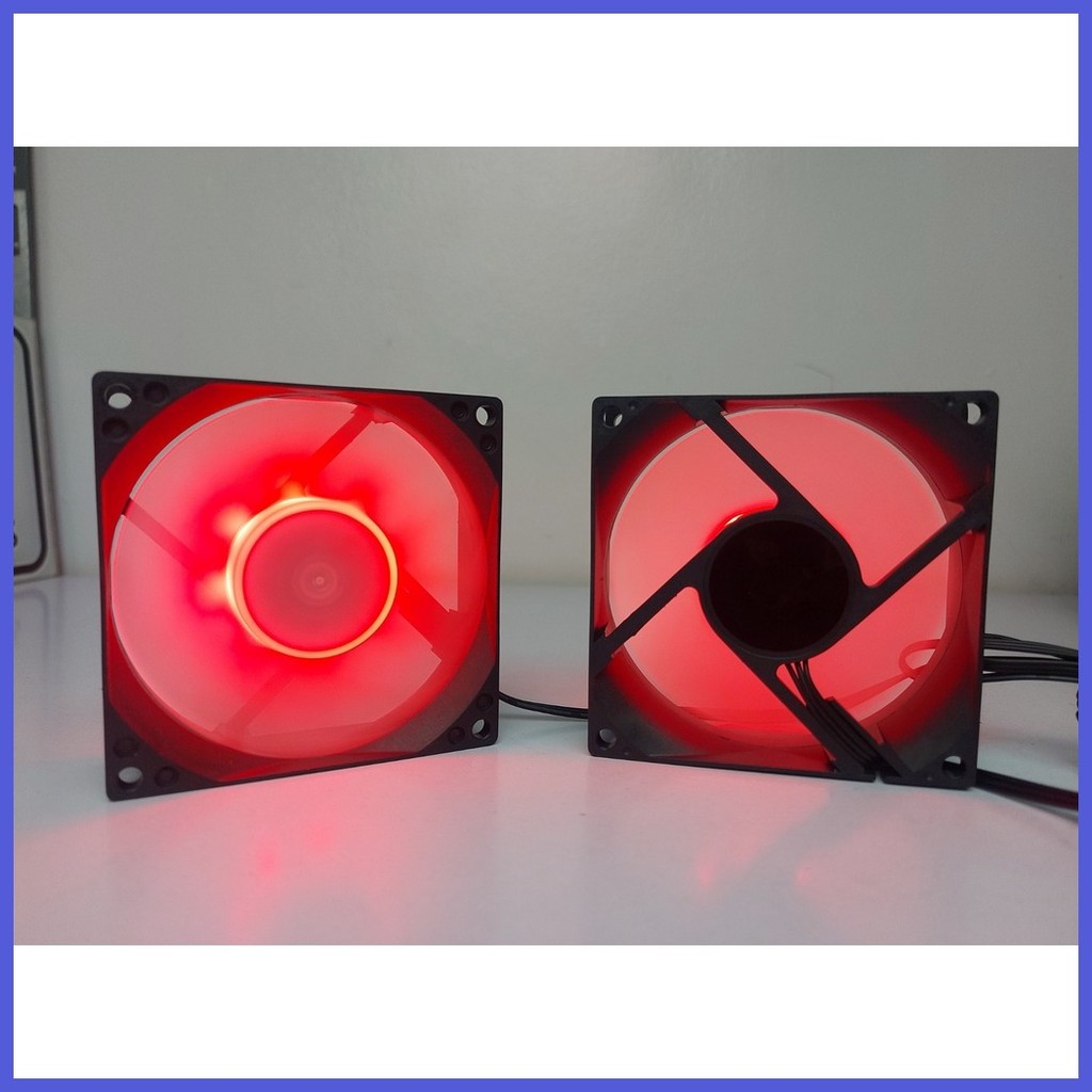 ℷ 80MM LED RGB|RED|BLUE|WHITE EXHAUST FAN FOR PC AND DESKTOP(FREE ...