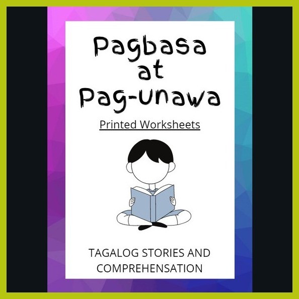 Tagalog Filipino reading and comprehension Printed Worksheet | Shopee ...