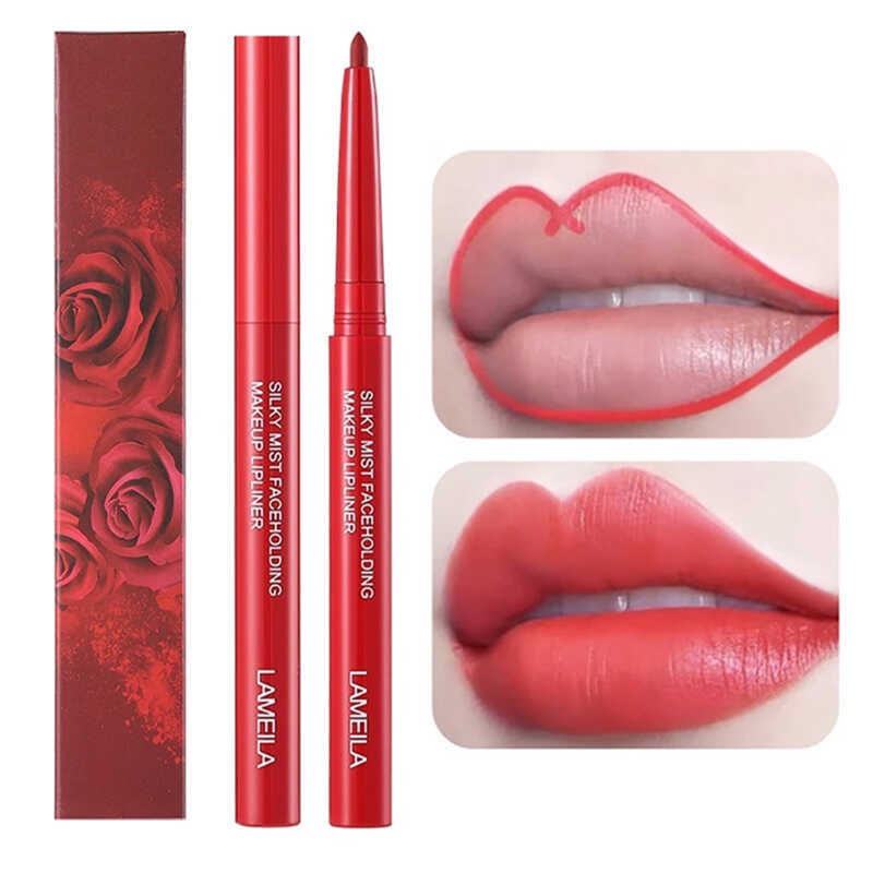 Lameila 3D Waterproof Matte Lipliner Long Lasting Lip Liner Pencil ...