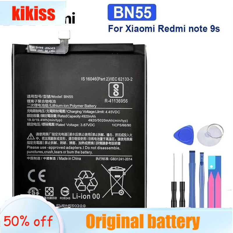 Xiaomi Redmi note 9s 9 s note9s BN55Original Battery 5020mAh | Shopee ...