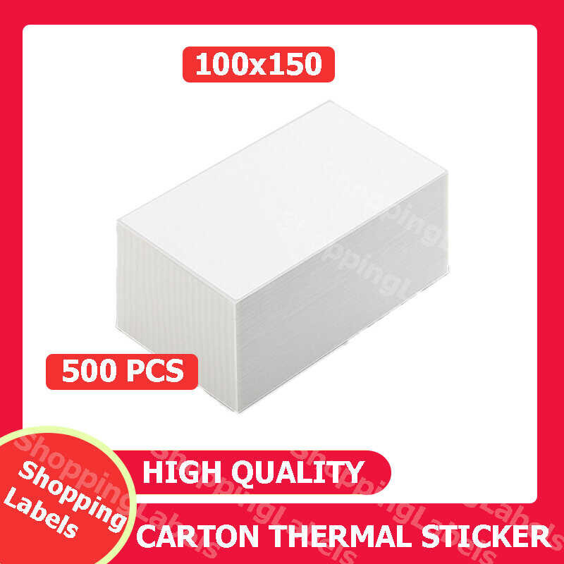 A6 Waybill Shoppinglables 100X150mm Thermal Paper For Printing Shipping ...