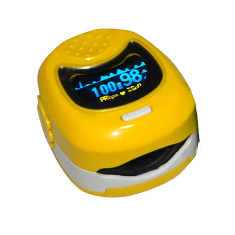 Cms50qb CONTEC Pediatric Child Fingertip Pulse OLCD Display Oximeter Spo2 Oxygen Yellow CE ...