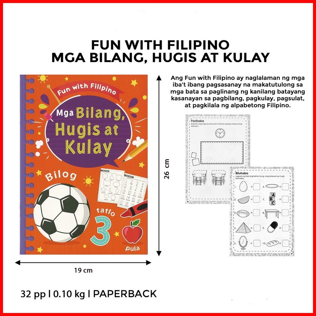 Fun With Filipino Set of 3 - Alpabetong Filipino, Mga Bilang at Hugis ...