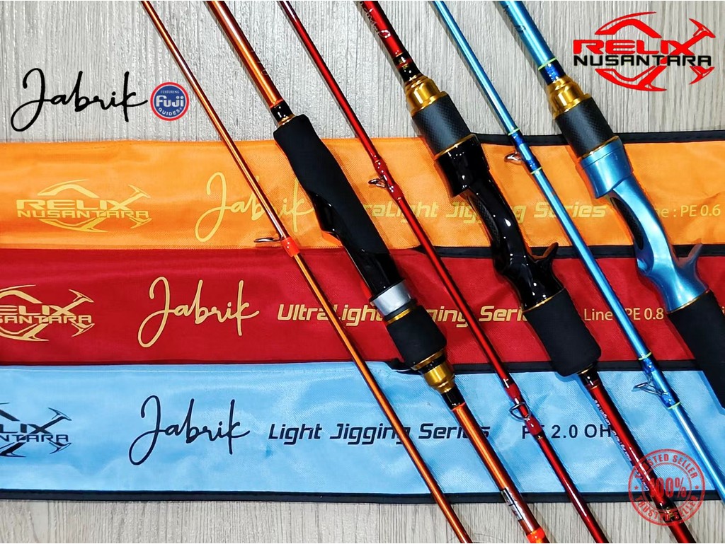 RELIX NUSANTARA JABRIK LIGHT JIGGING SPINNING/BAITCASTING(BC) FISHING ...