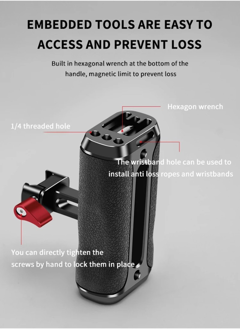 Universal Camera Cage Mini Side Handle for Action Camera Cage Rig ...