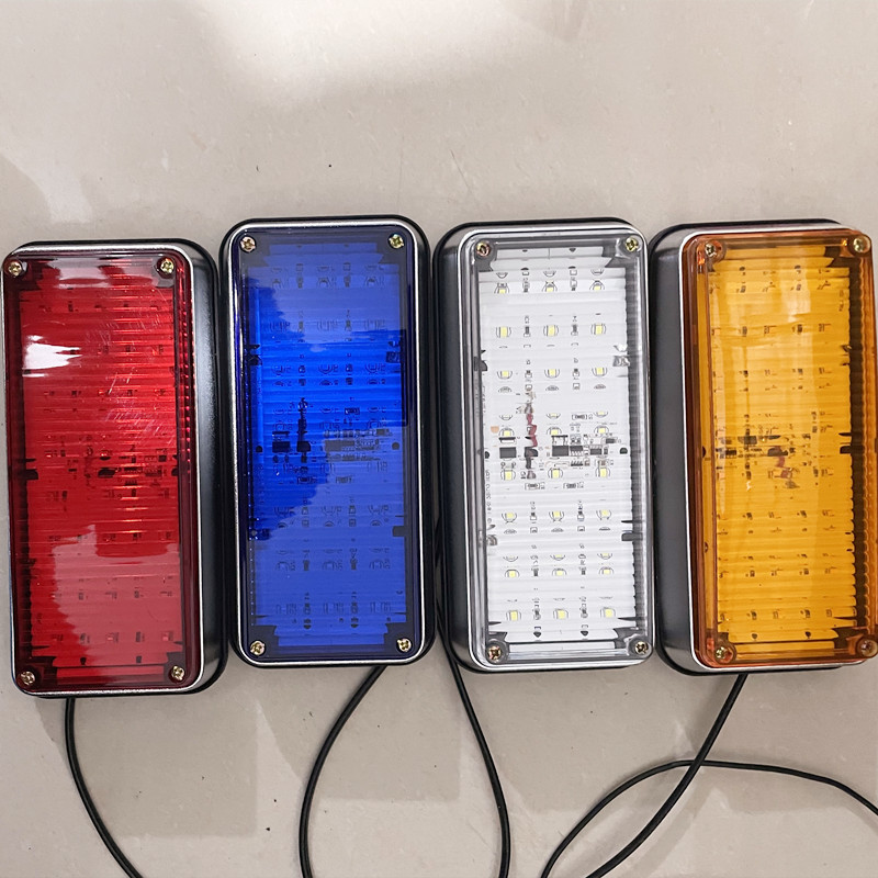 Red Blue LED Police Lights 12V 24V Ambulance Flashing Lights Car Police ...