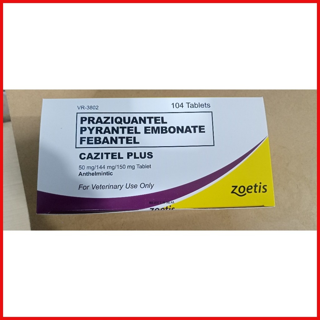 Zoetis Deworming Medicine CAZITEL PLUS Tablets for Dogs (1 TABLET ONLY ...