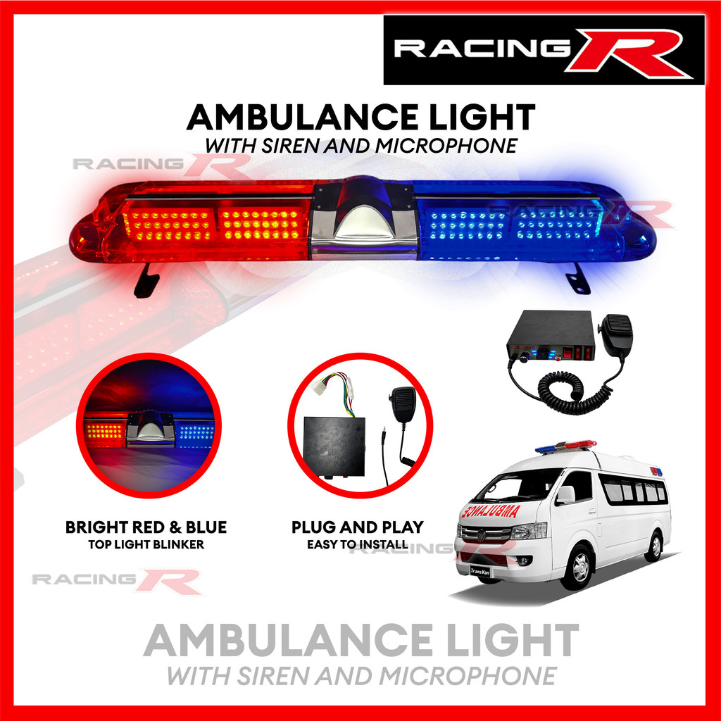 Excellabs Ambulance Blinker LED Light with Siren and Microphone ...