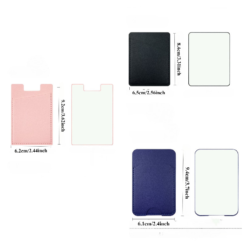 PU leather mobile phone back sticker card sleeve card holder thickened ...