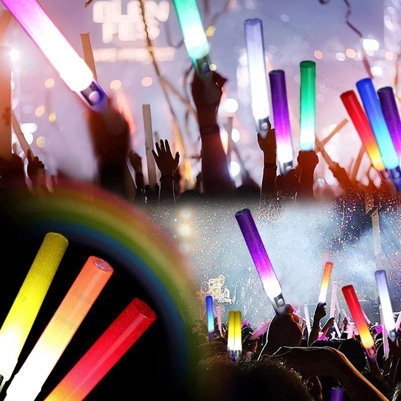 Luminous LED Light Fluorescent Stick Short Stick Concert Light ...