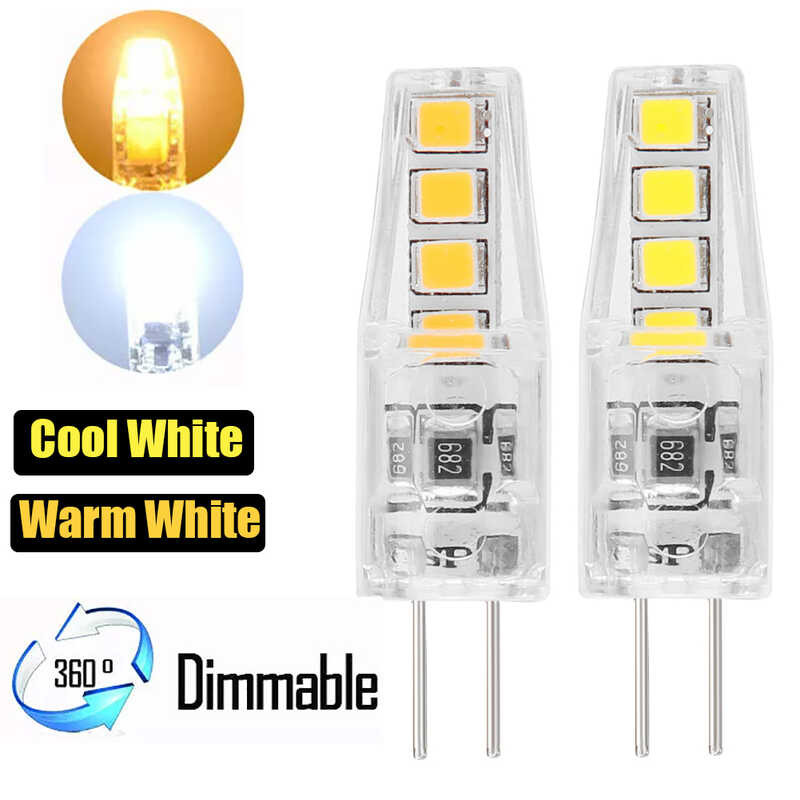 1-10pcs G4 8 2W Light Bulb AC/DC 220V LED Lamp COB Spotlight Chandelier ...