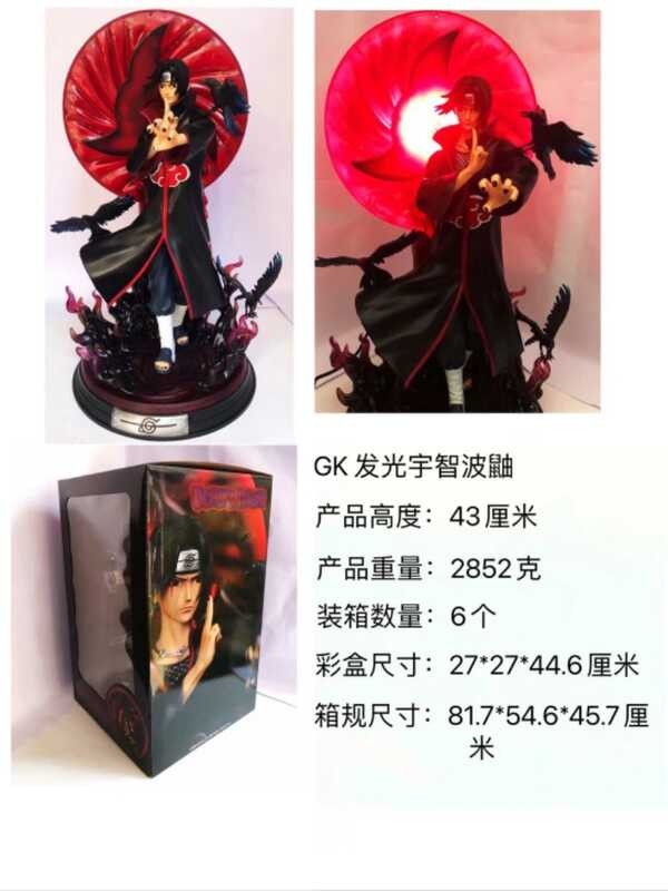 C Anime Model Naruto GK Shinmu Moon Reading Uchiha Itachi Can Light Up ...