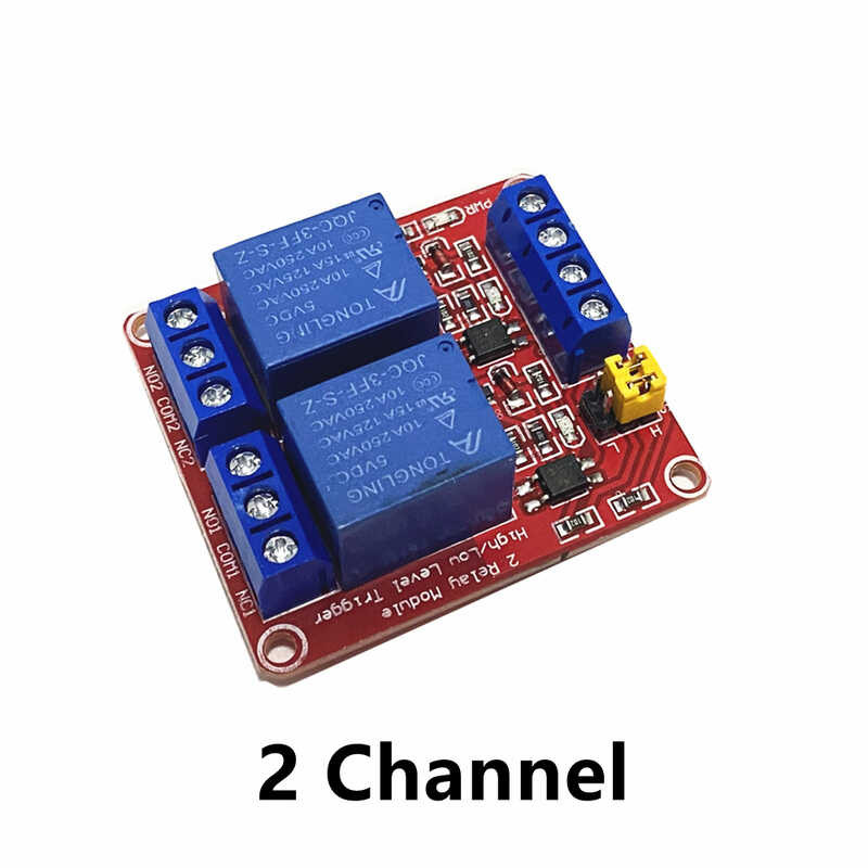 24V 5V 12V 1/2/4/8 Channel High and low Level Trigger Dual Optocoupler Isolation Relay Module ...