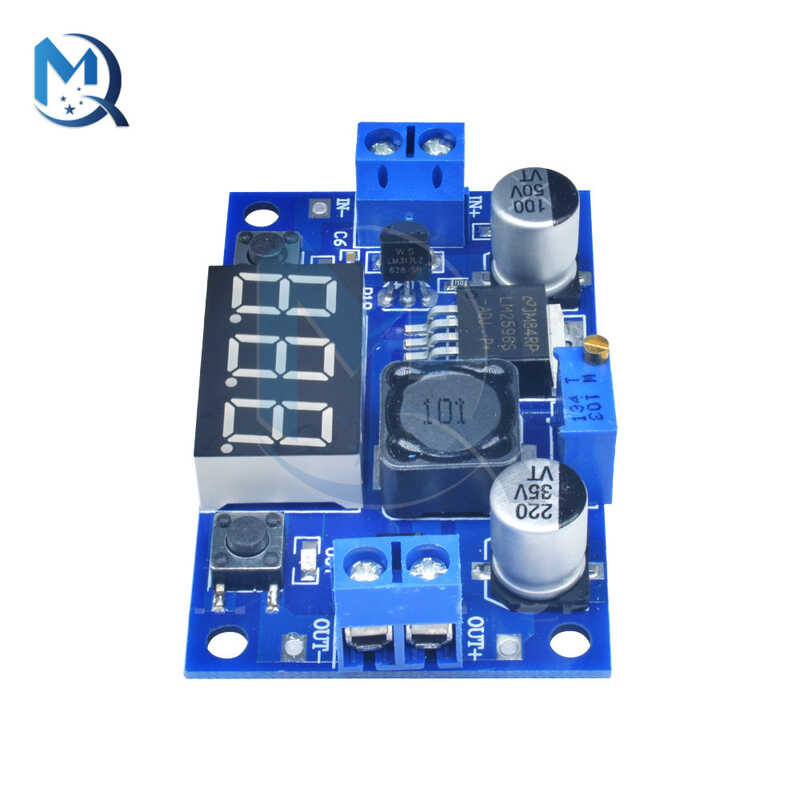 LM2596 Digital Tube Display Step-Down Board DC 4.0-40V to 1.25- 37V LED ...