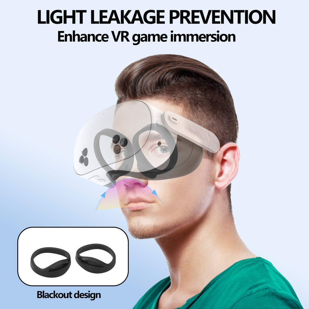 For Oculus Meta Quest 3S VR Lens Blackout Frame Quick Disassemble Clip ...