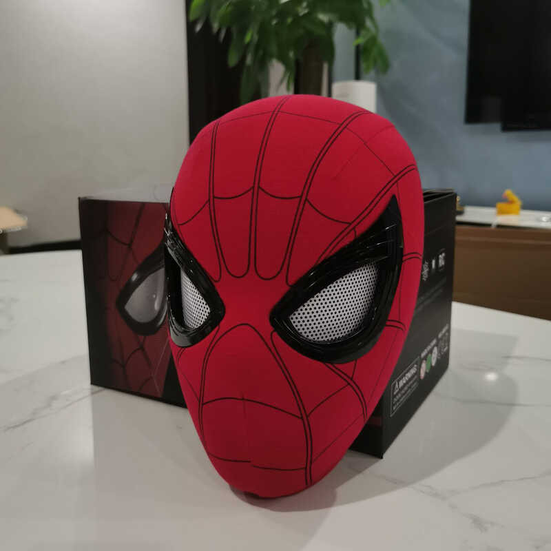 Mascara ☆ Spiderman Headgear Cosplay Moving Eyes Electronic Mask Spider ...