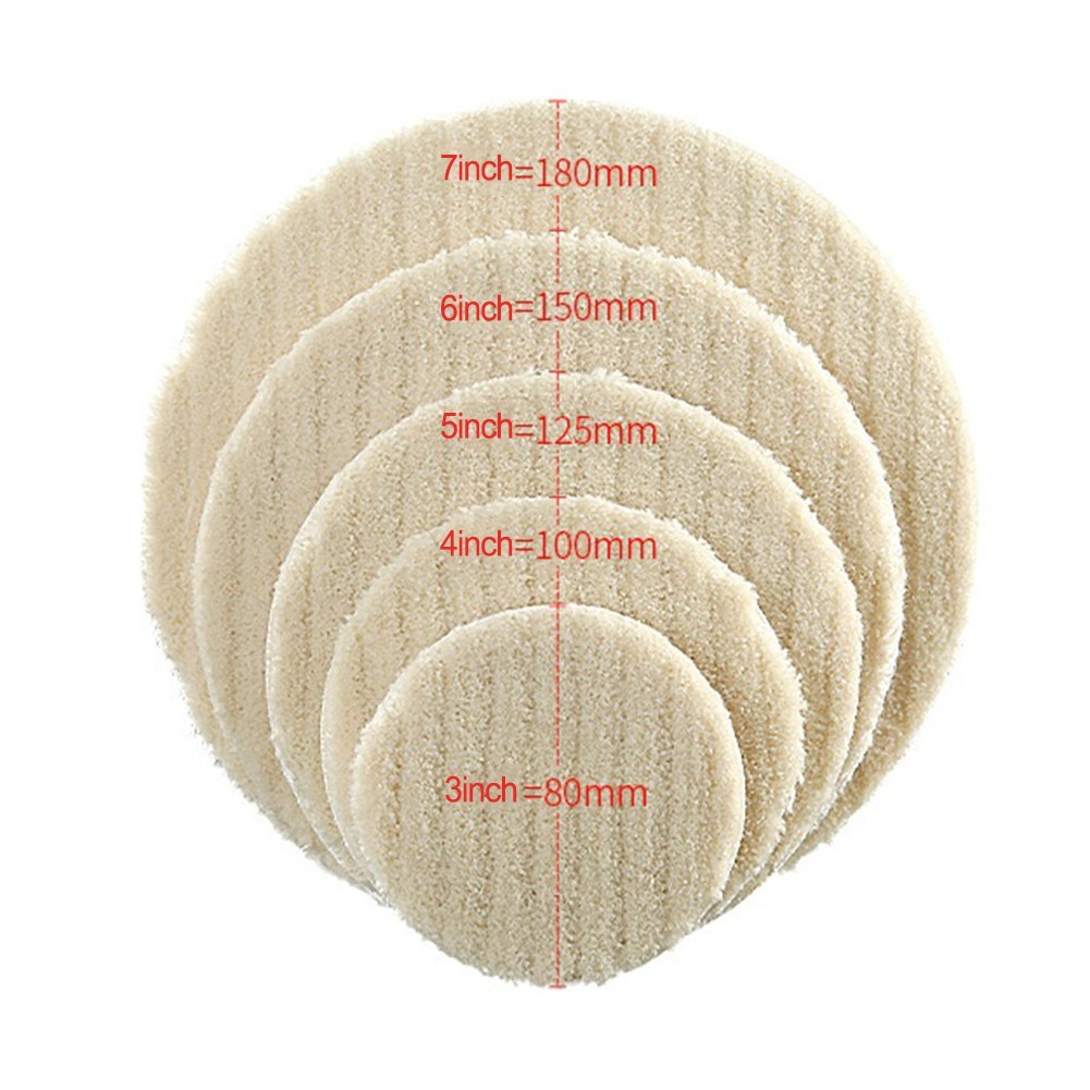 ULTRA| 75-180mm Polishing for Pads Wool Buffing Felt Wheel For Glass ...