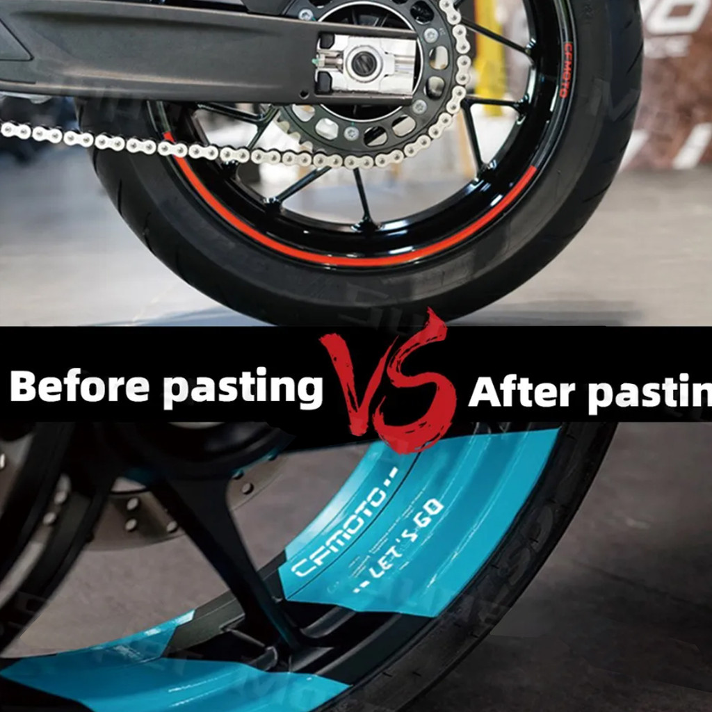Motorcycle Wheel Hub Sticker Arrow Hub Waterproof Decall for CFMOTO CF ...