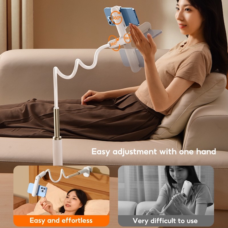 OATSBASF Retractable Lazy Mobile Phone Holder,Desk Phone Clip ...