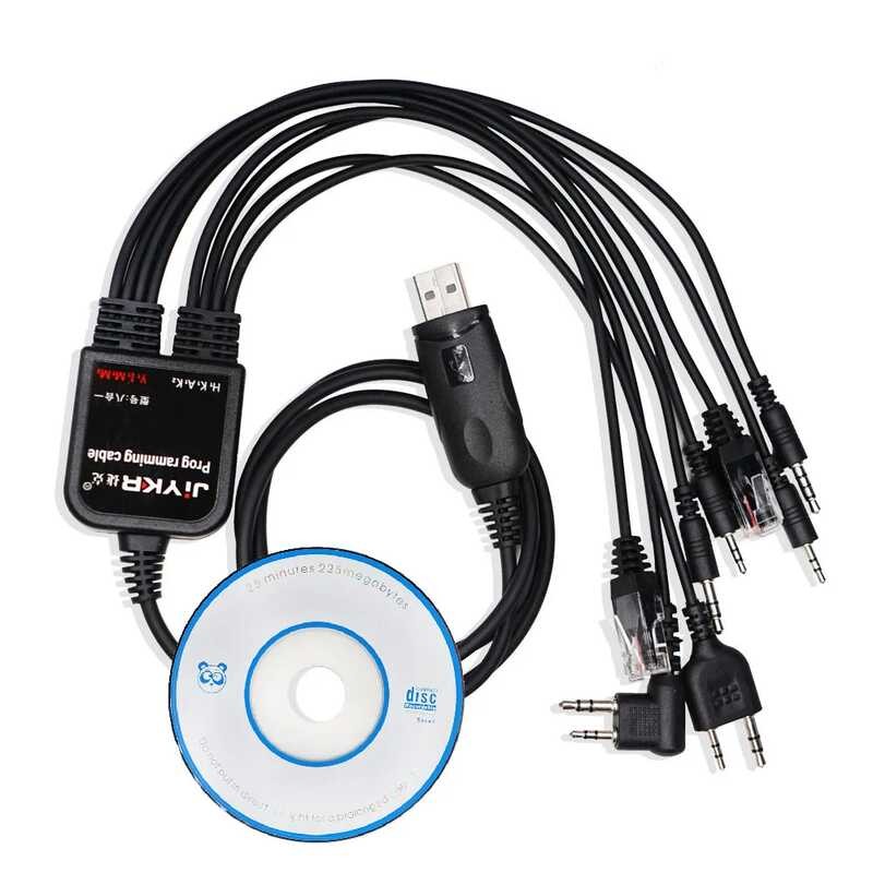 8 In 1 USB Programming Cable For Baofeng Kenwood TYT QYT Motorola ...